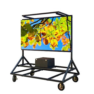 Outdoor LED Screen on Cart with Battery Options - Ergonomic Corpoartion ...